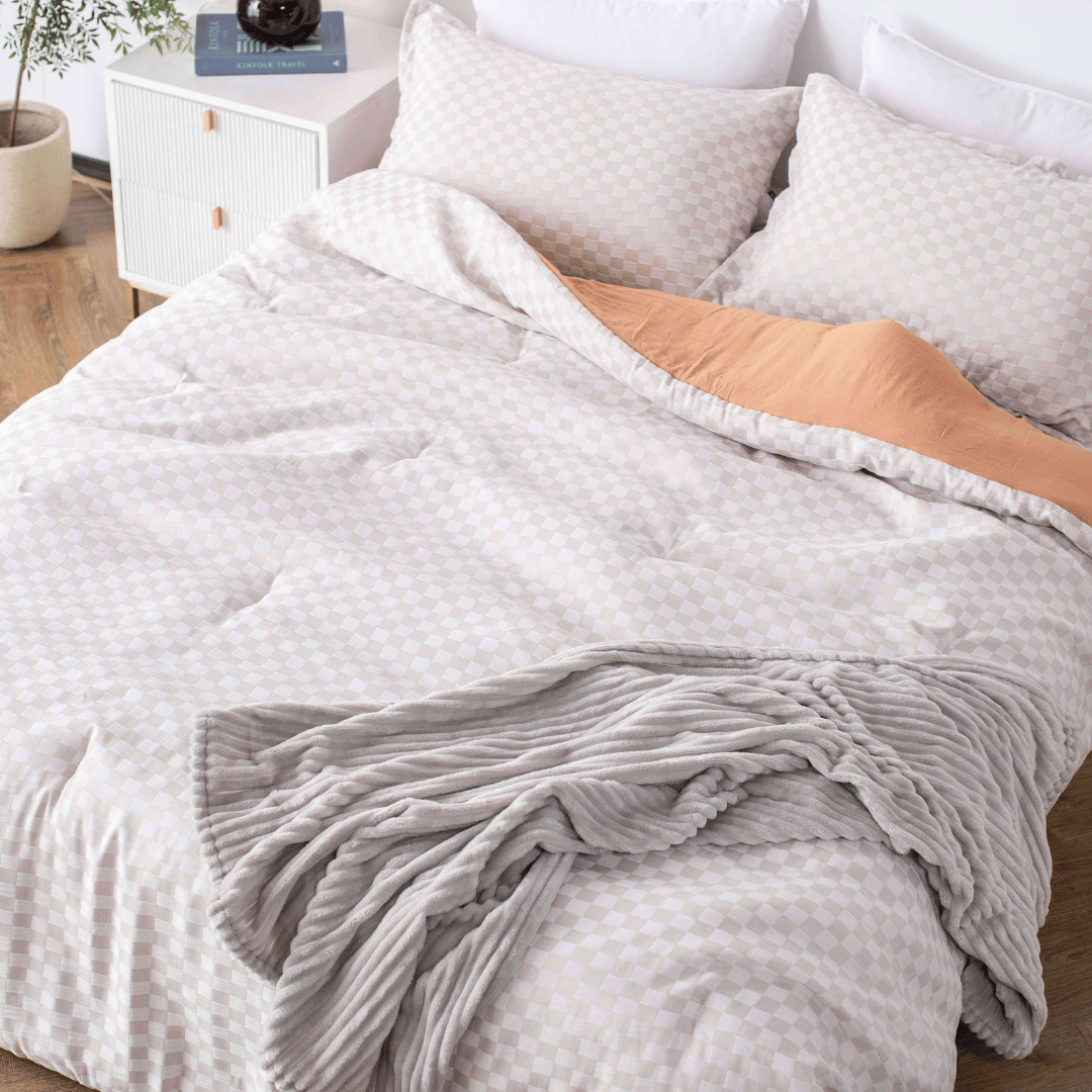 Organic Bamboo Reversible Quilt Cover Set – Pure Zone