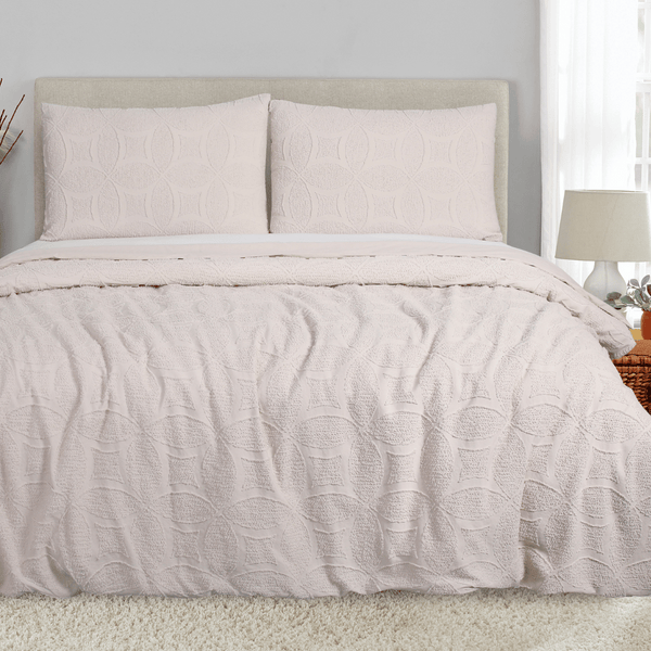 Harmony Clipped Jacquard Quilt Cover Set – Pure Zone