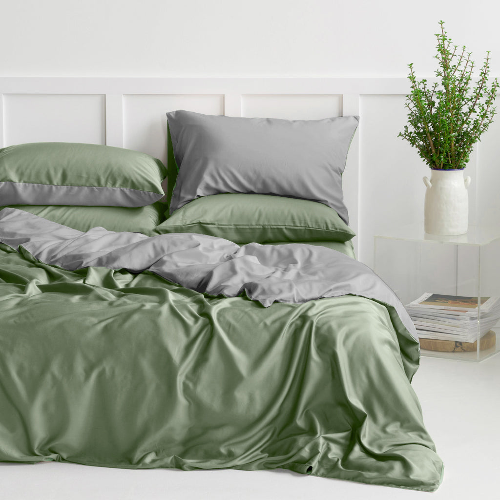 Organic Bamboo Reversible Quilt Cover Set – Pure Zone